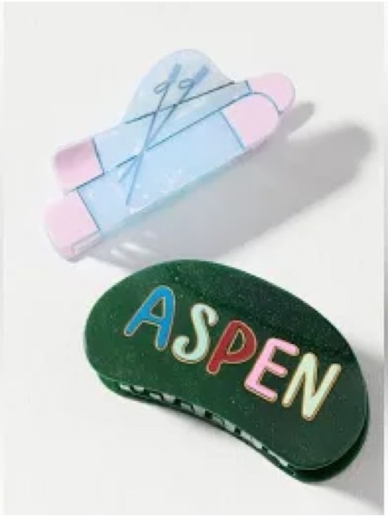 Anthropologie | Accessories | Anthro Winter Theme Claw Clips | Poshmark